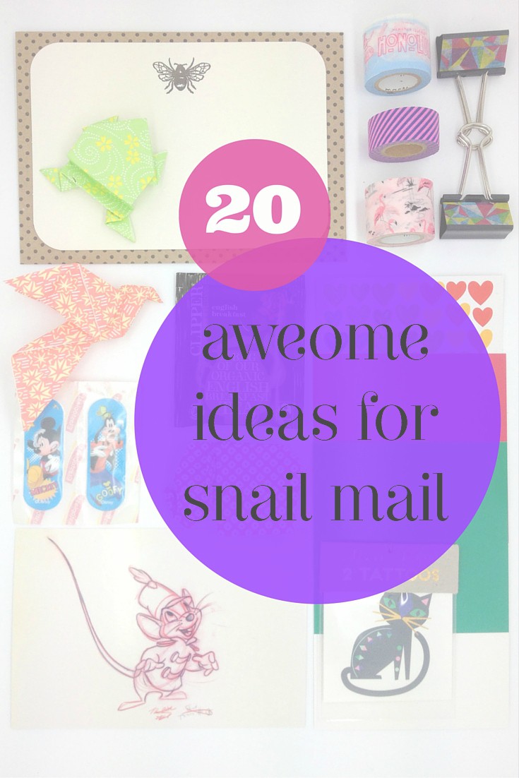 20 awesome things to put into snail mail – The Paperdashery