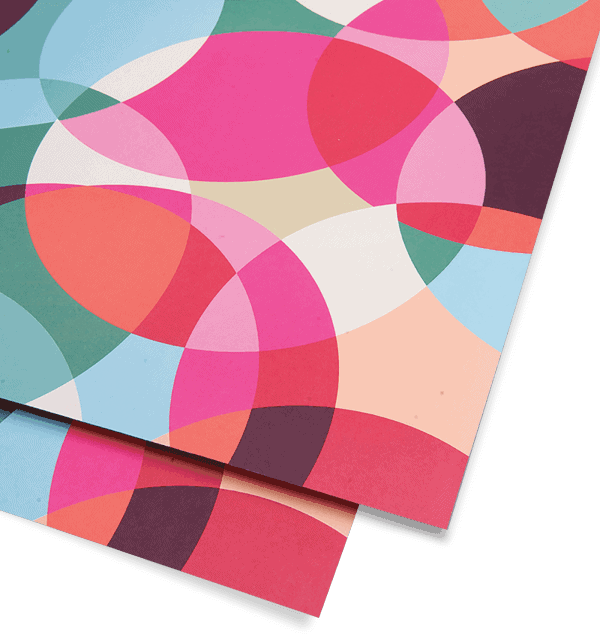 Cubist circle pattern wrapping paper – The Paperdashery