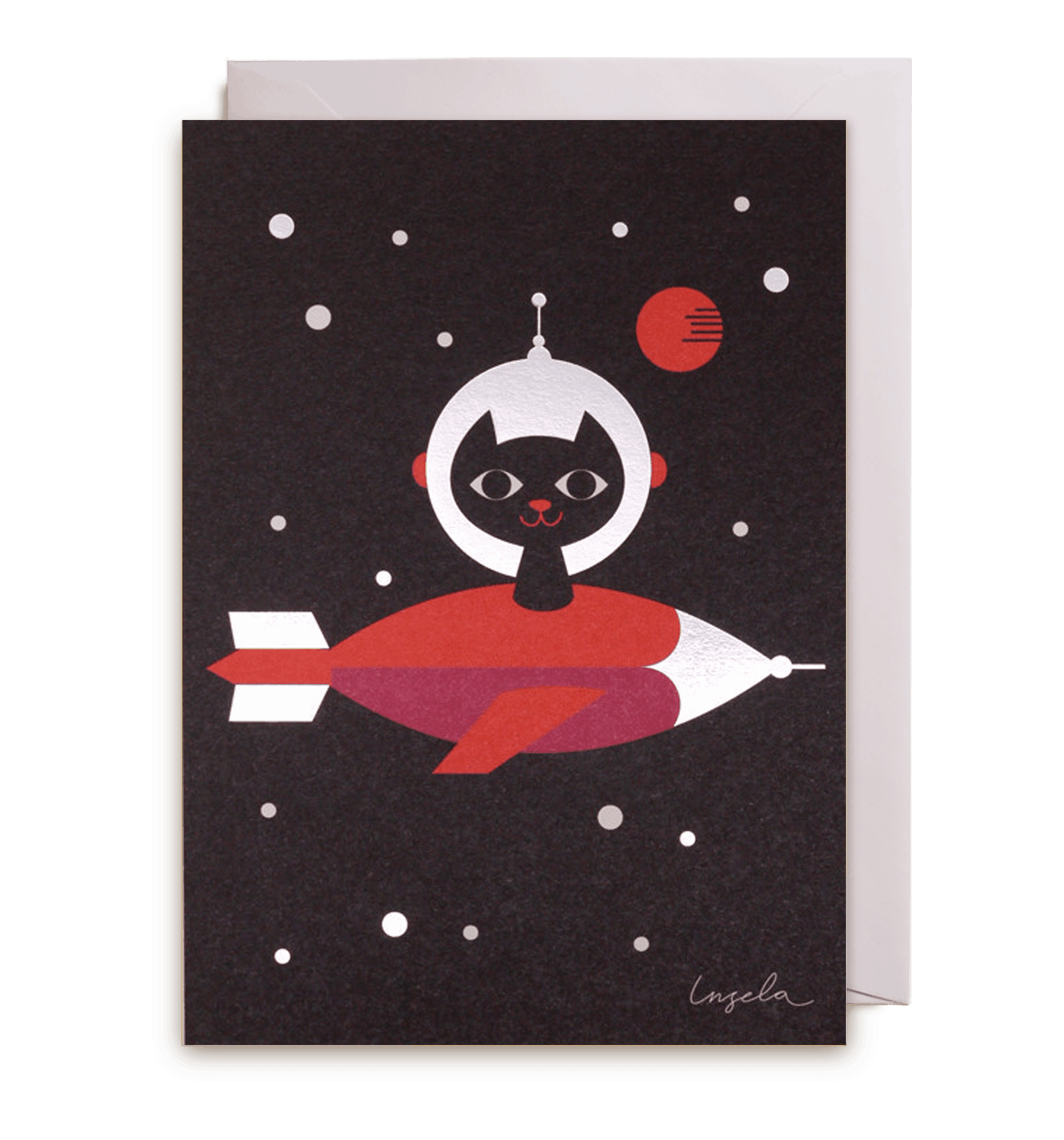 Space cat card – The Paperdashery