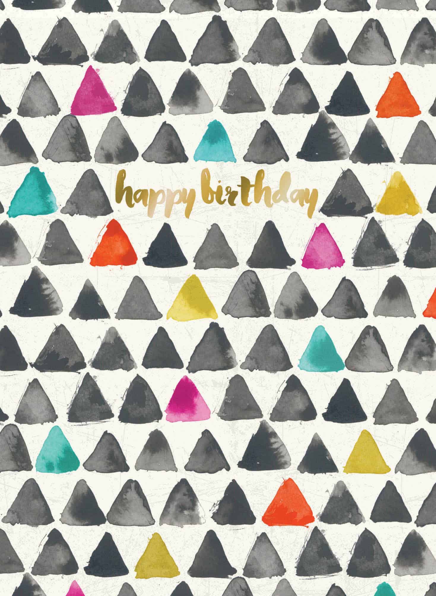Triangle happy birthday card – The Paperdashery