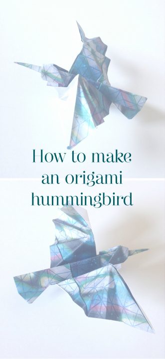 How to make an origami hummingbird - The Paperdashery