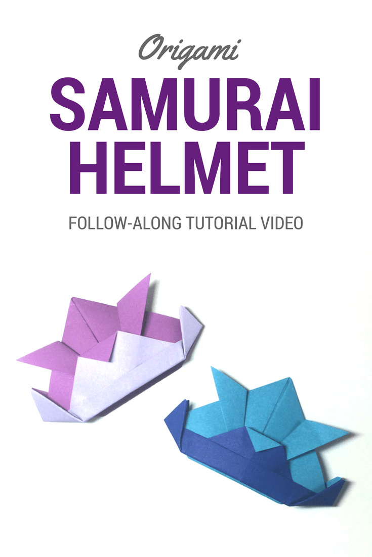 Origami samurai helmet tutorial – The Paperdashery