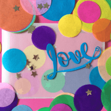 Colourful Confetti Lovely Letter Set - The Paperdashery