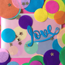 Colourful Confetti Lovely Letter Set - The Paperdashery