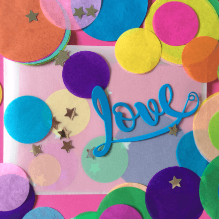 Colourful Confetti Lovely Letter Set - The Paperdashery