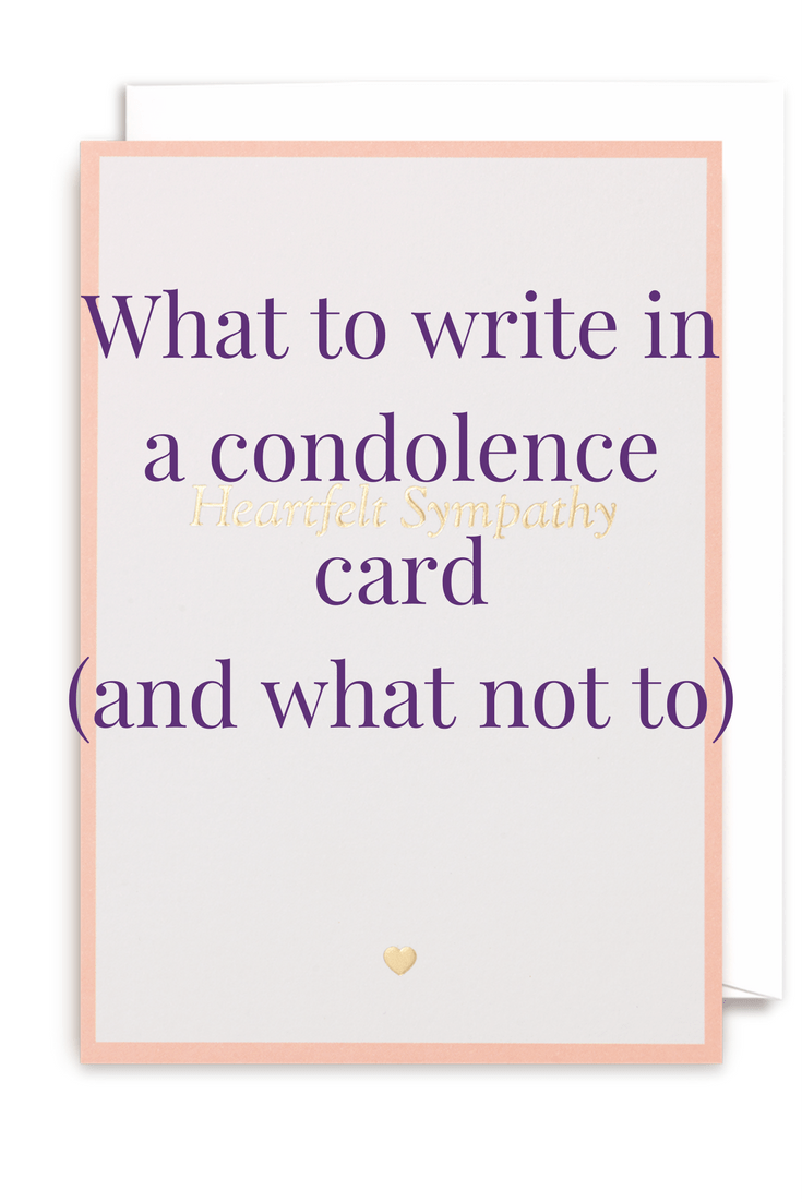 Sympathy Messages What To Write In A Condolence Card The Paperdashery