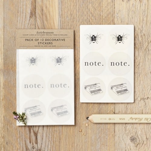 Typewriter, note & bumblebee stickers – The Paperdashery